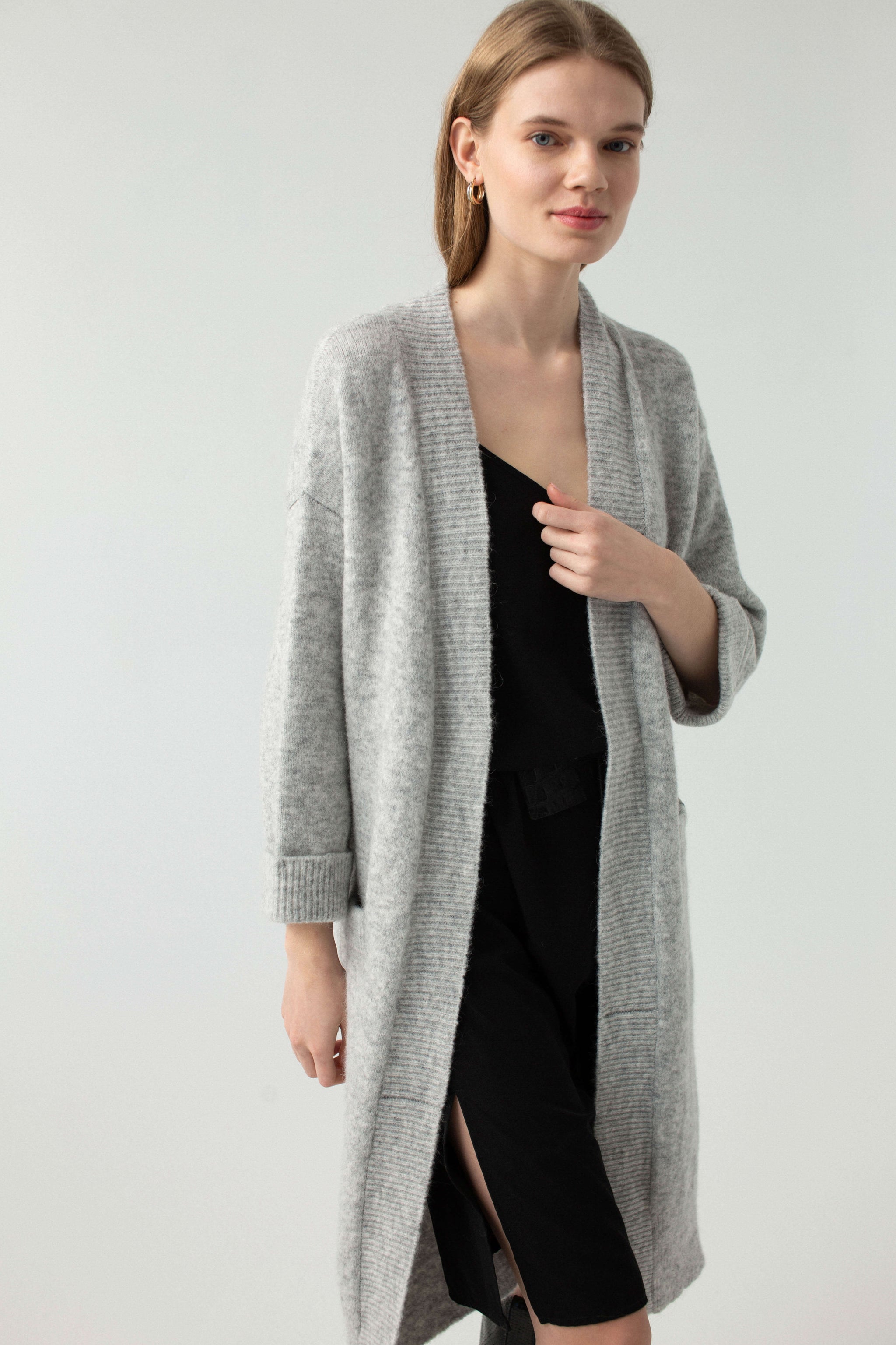 'Cloe' light grey cardigan